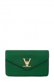 Rectangular Crossbody Bag with V Accent