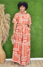 SUNSET MAZE PANTS SET